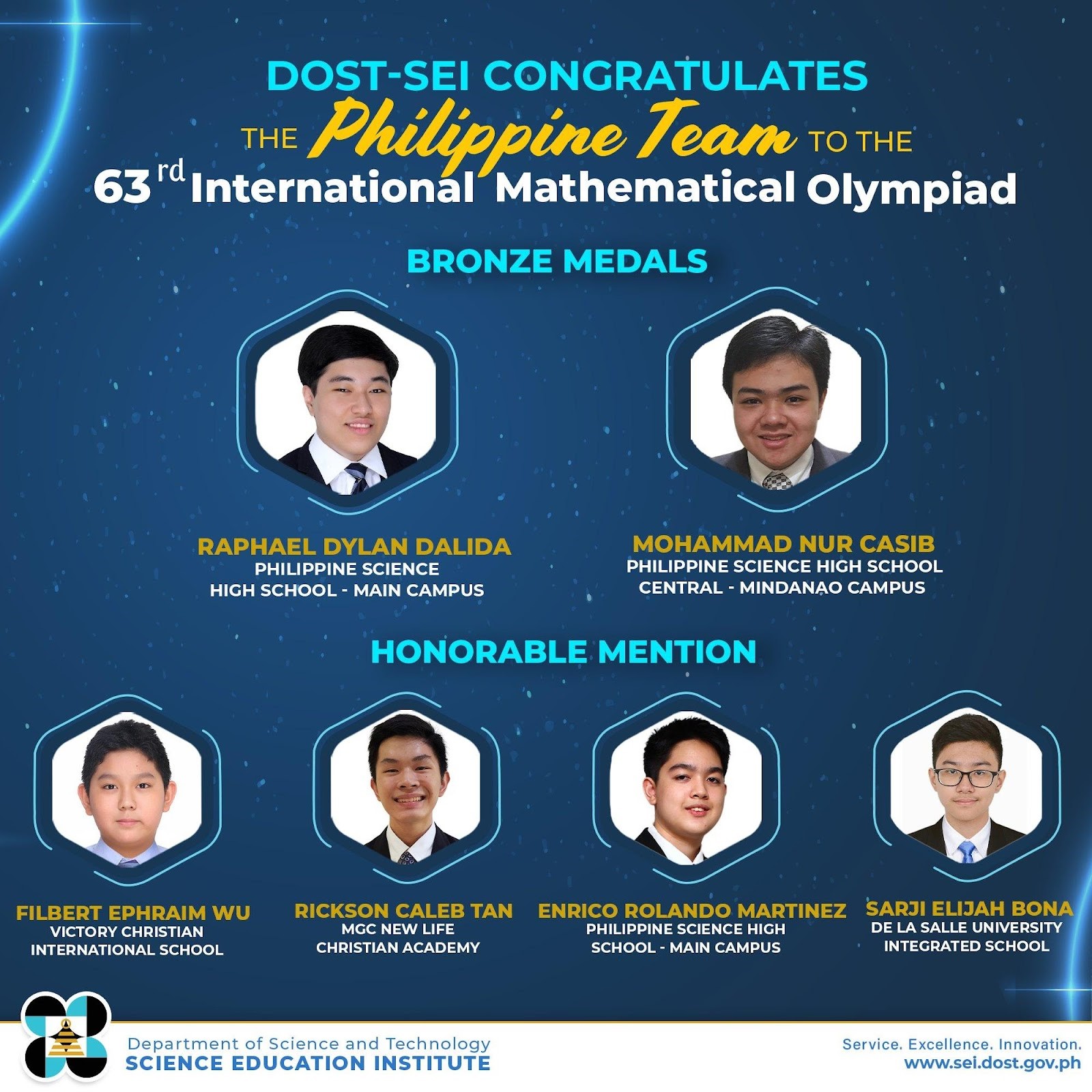 63rd International Mathematical Olympiad PMO Philippine Mathematical